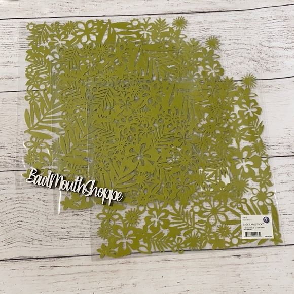 Hobby Lobby | Office | 2x12 Scrapbook Paper Lot Green White Floral ...